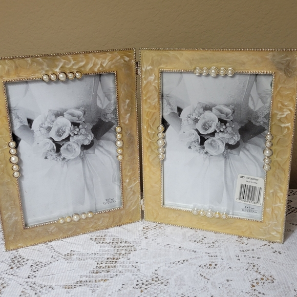 Inhabit | Accents | Inhabit Double Picture Frame Pearl 5 X 7 | Poshmark